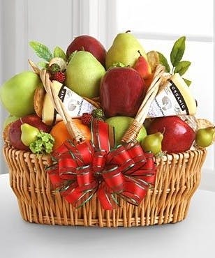 Deluxe Fruit Cheese Basket Gift Basket Delivery Carithers Flowers deluxe-fruit-cheese-basket-gift-basket-delivery-carithers-flowers